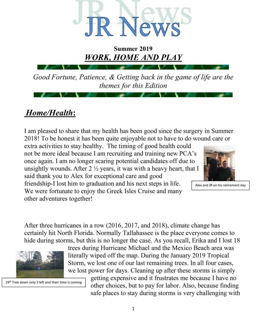 Newsletters – JR Harding